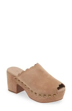 CHOCOLAT BLU Genessis Platform Sandal - Latte Suede