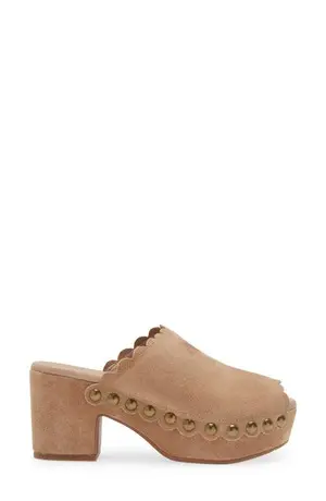 CHOCOLAT BLU Genessis Platform Sandal - Latte Suede