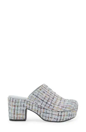 CHOCOLAT BLU Gertie Platform Clog - Blue Multi Tweed