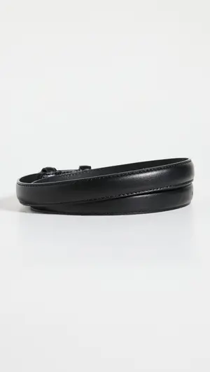 NILI LOTAN Jane Belt - Black/shiny Brass