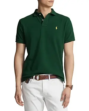 Polo Ralph Lauren Classic Fit Mesh Polo Shirt Moss Agate