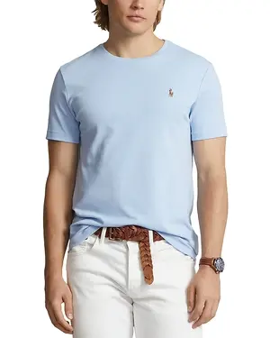Polo Ralph Lauren Cotton Embroidered Logo Tee Office Blue