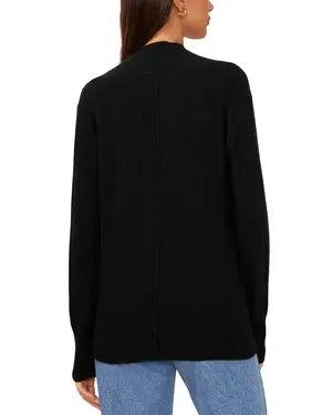 1.State Cross Front Sweater - Rich Black