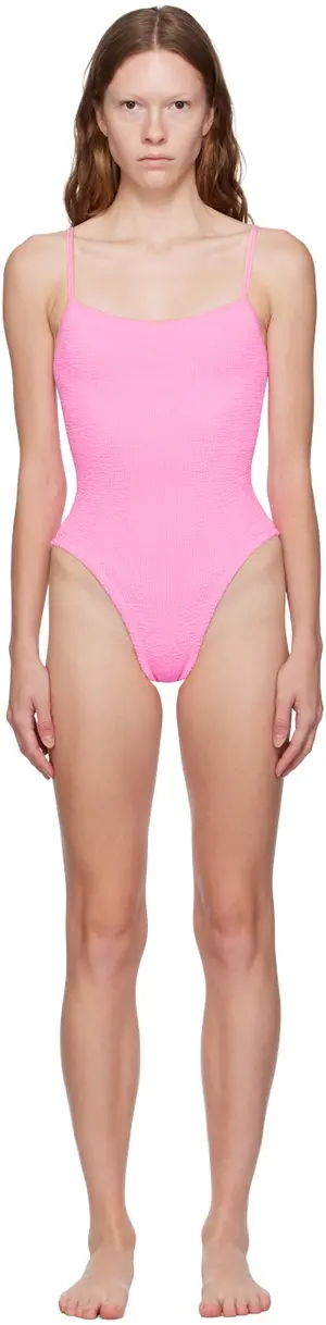 Hunza G Hunza G Pink Pamela Swimsuit Bubblegum