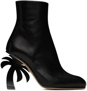 Palm Angels Palm Angels Palm Heel Ankle Boots - Black