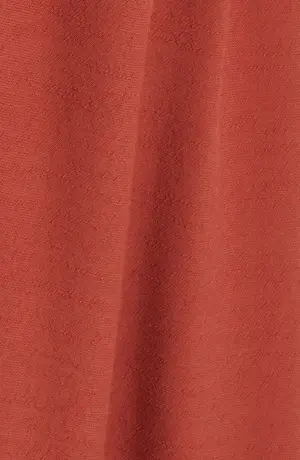 Treasure & Bond Split Neck Smock Waist Midi Dress