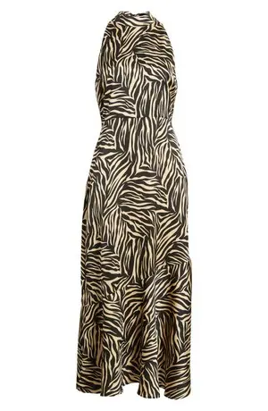 Sam Edelman Zebra Print Sleeveless Maxi Dress