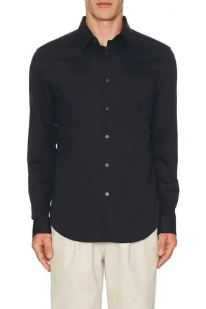 Theory Sylvain Structure Knit Shirt - Eclipse