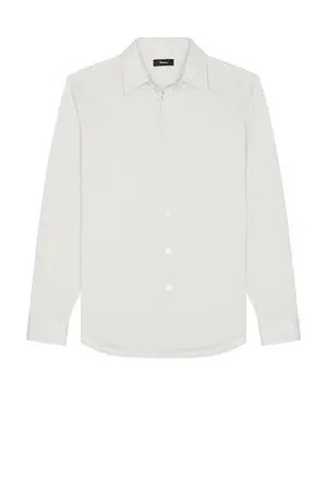 Theory Sylvain Structure Knit Shirt - Fog
