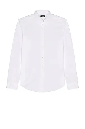 Theory Sylvain Structure Knit Shirt - White