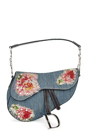 Dior Floral Saddle Bag