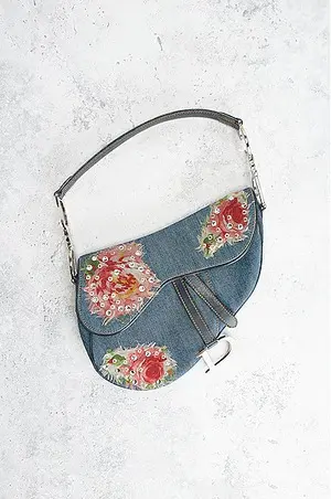 Dior Floral Saddle Bag