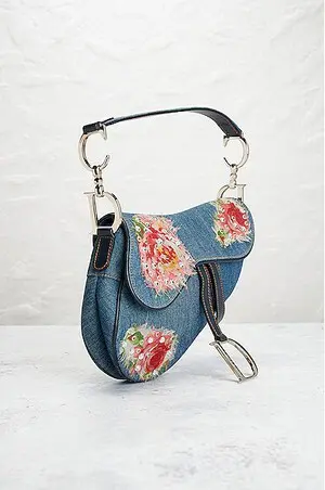 Dior Floral Saddle Bag