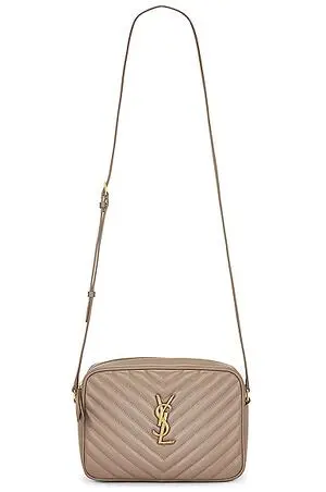 Saint Laurent Medium Lou Camera Bag In Grey