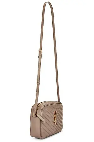 Saint Laurent Medium Lou Camera Bag In Grey