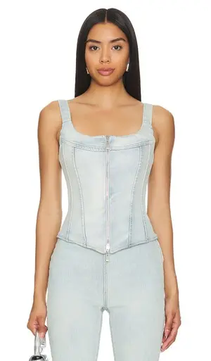 Eb Denim Zip Up Camis Tanks For Women