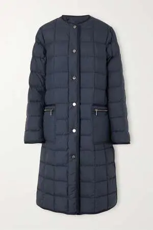 Moncler Faisan Convertible Quilted Shell Down Coat - Navy