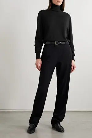 THE ROW Davos Wool And Cashmere-blend Turtleneck Sweater