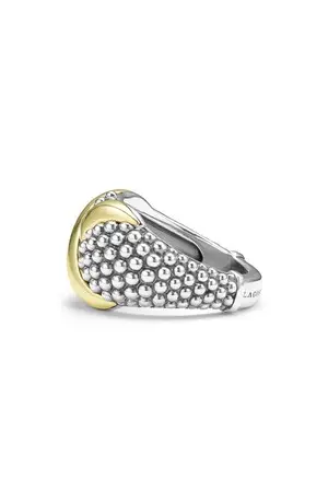 Lagos Embrace Dome Ring - Silver/gold