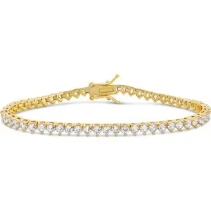 SHYMI Round Cubic Zirconia Tennis Bracelet - Gold