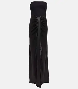Staud Wayfaring Strapless Maxi Dress - Black