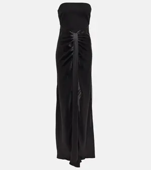 Staud Wayfaring Strapless Maxi Dress - Black