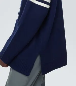WALES BONNER Motif Intarsia Wool Sweater