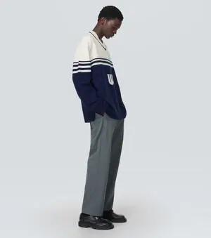 WALES BONNER Motif Intarsia Wool Sweater