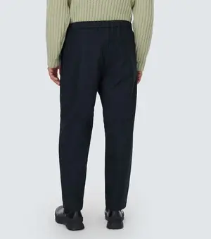 JIL SANDER Straight Cotton Pants - Blue