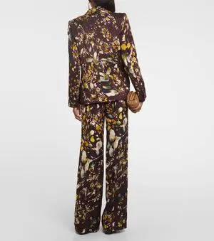 Dries Van Noten Floral Double-breasted Blazer