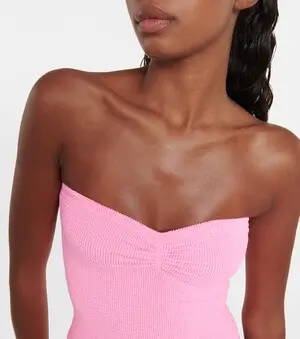 Hunza G Brooke Bandeau Swimsuit - Pink