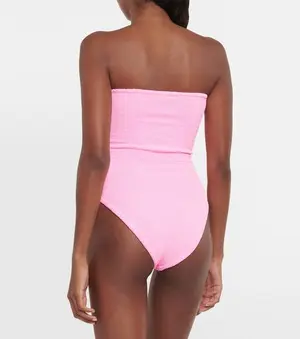 Hunza G Brooke Bandeau Swimsuit - Pink