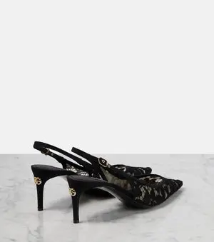 Dolce & Gabbana Lace Slingback Pumps