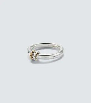 SPINELLI KILCOLLIN Sirius Max Sterling And 18k Gold Ring With Black Diamonds - Silver