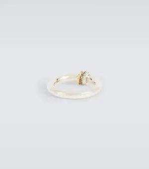 SPINELLI KILCOLLIN Sirius Max Sterling And 18k Gold Ring With Black Diamonds
