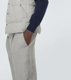 Brunello Cucinelli Wool-blend Down Vest