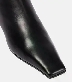 Khaite Marfa Leather Ankle Boots
