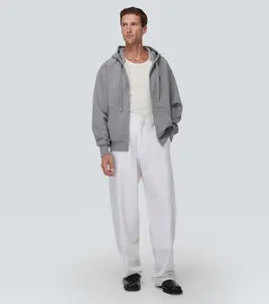 AMI Paris De Cœur Zip-up Hoodie - Grey