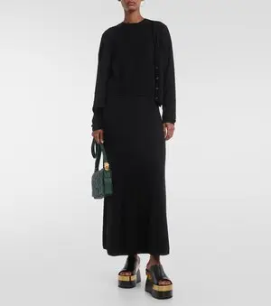 LISA YANG Dolly Strapless Midi Dress