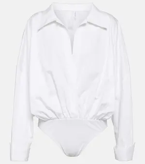 Norma Kamali Oversized Cotton Bodysuit