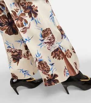 JIL SANDER Floral Print Wide-leg Pants