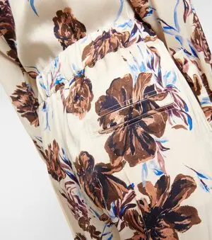 JIL SANDER Floral Print Wide-leg Pants