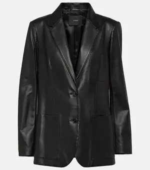 JOSEPH Jacques Leather Blazer - Black