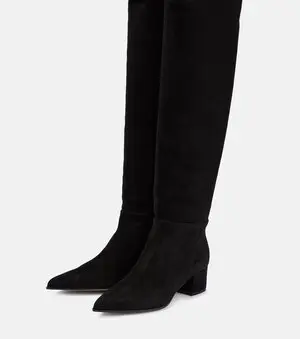 GIANVITO ROSSI Suede Knee-high Boots