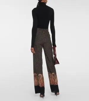 Etro Velvet Wide-leg Pants