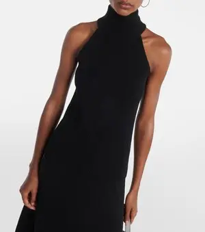LISA YANG Freya Turtleneck Cashmere Tank Top - Black