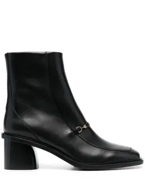 Sandro 60mm Buckle-detailing Leather Ankle Boots