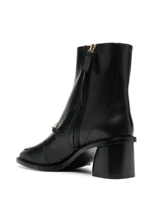 Sandro 60mm Buckle-detailing Leather Ankle Boots