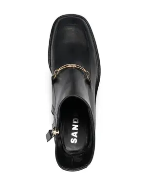 Sandro 60mm Buckle-detailing Leather Ankle Boots