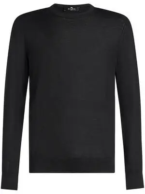 Etro Logo-embroidered Crew-neck Jumper